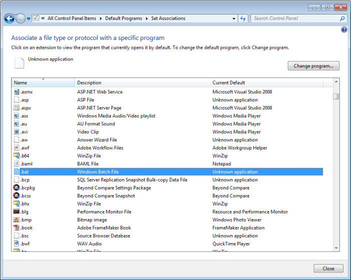 How To Change Default Program To Open bat Files Fecolstealth