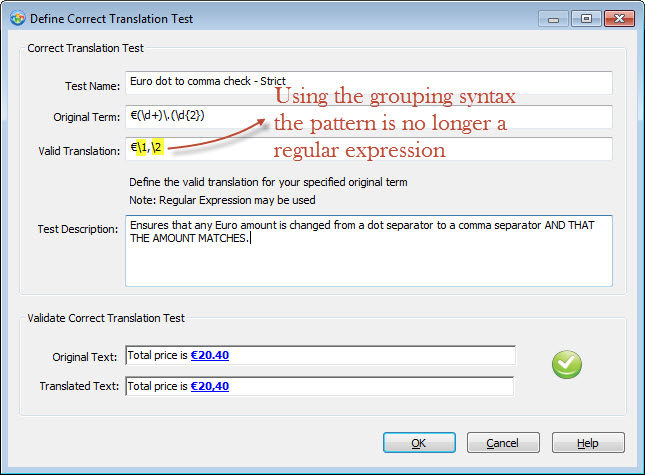 User Defined Validation Tests