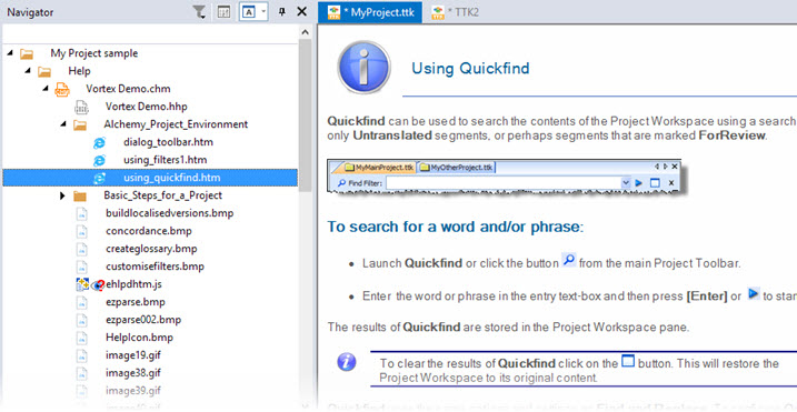 Inserting Help Content