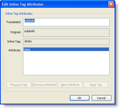 Translating inline tags